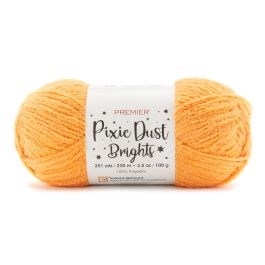 Premier Pixie Dust Brights Yarn-Tangerine (Pack of 3)