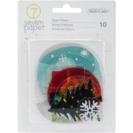 Seven Paper Felix Die Cut Acetate Shapes