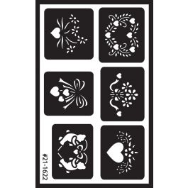 Armour Etch Over N Over Stencil Assorted